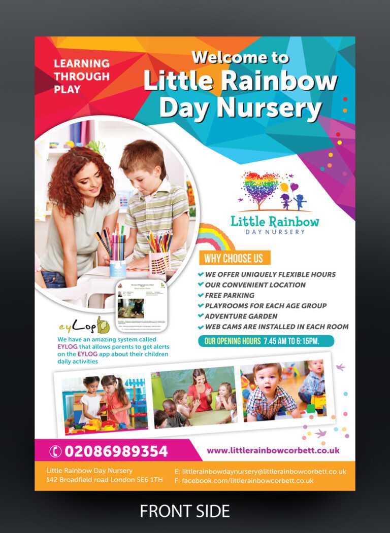 Daycare Flyer Templates Sample Templates iezPicz Web 