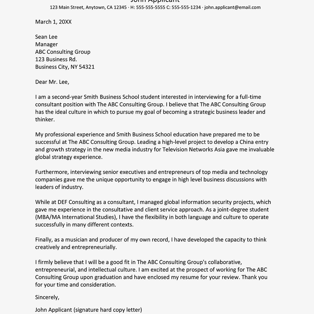 Consultant Cover Letter Samples And Writing Tips Pertaining To Consult 