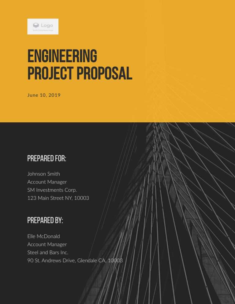 Engineer Proposal Template Visme Intended For Engineering Proposal